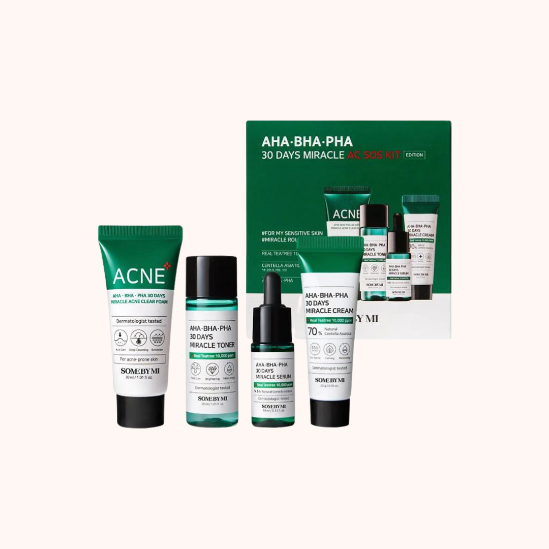 Some By Mi AHA-BHA-PHA 30 Says Miracle AC SOS Kit 4pcs – Kosmos Beauty Lab